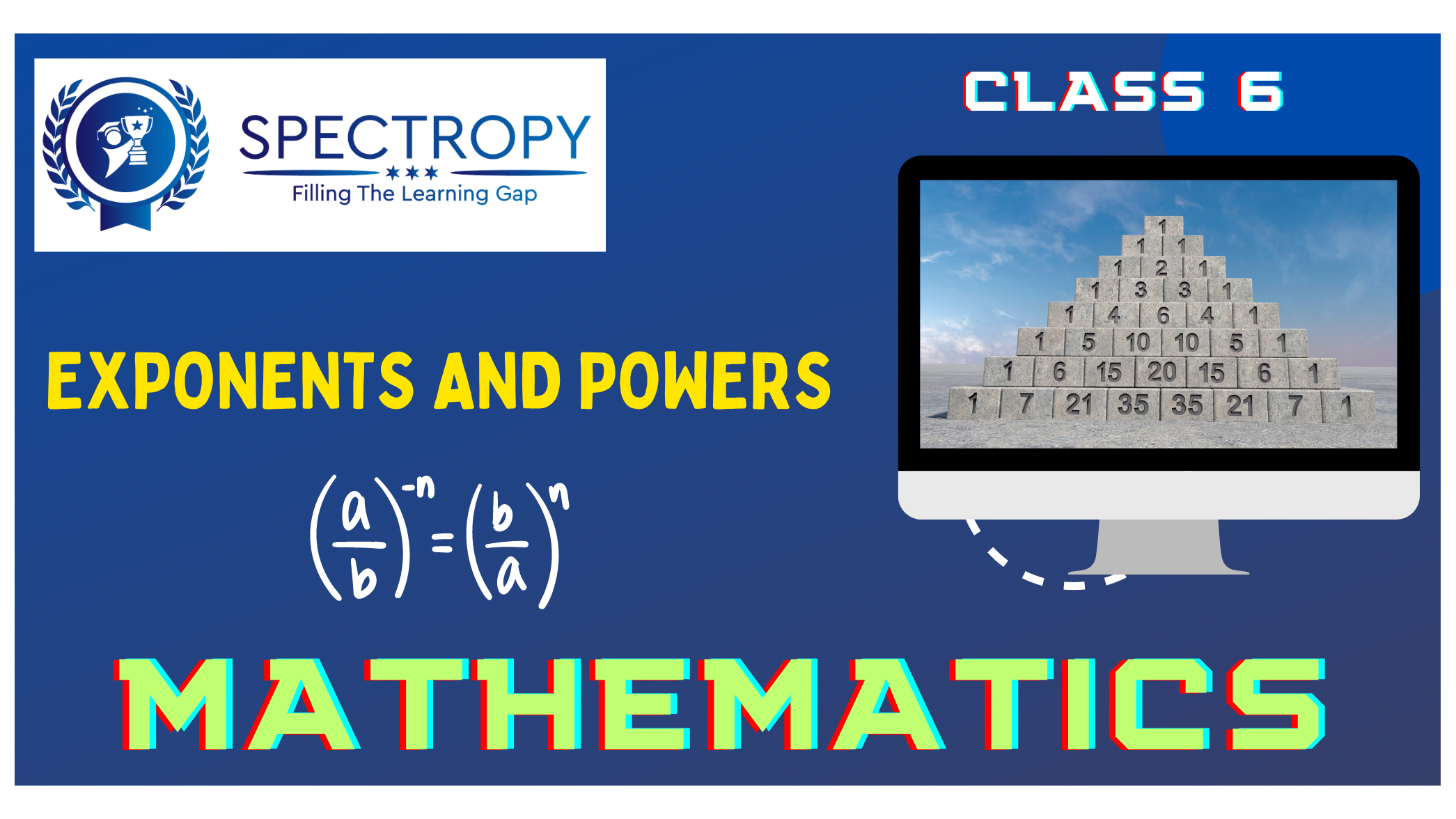 Elementary 6 Maths EXPONENTS AND POWERS From SPECTROPY Based